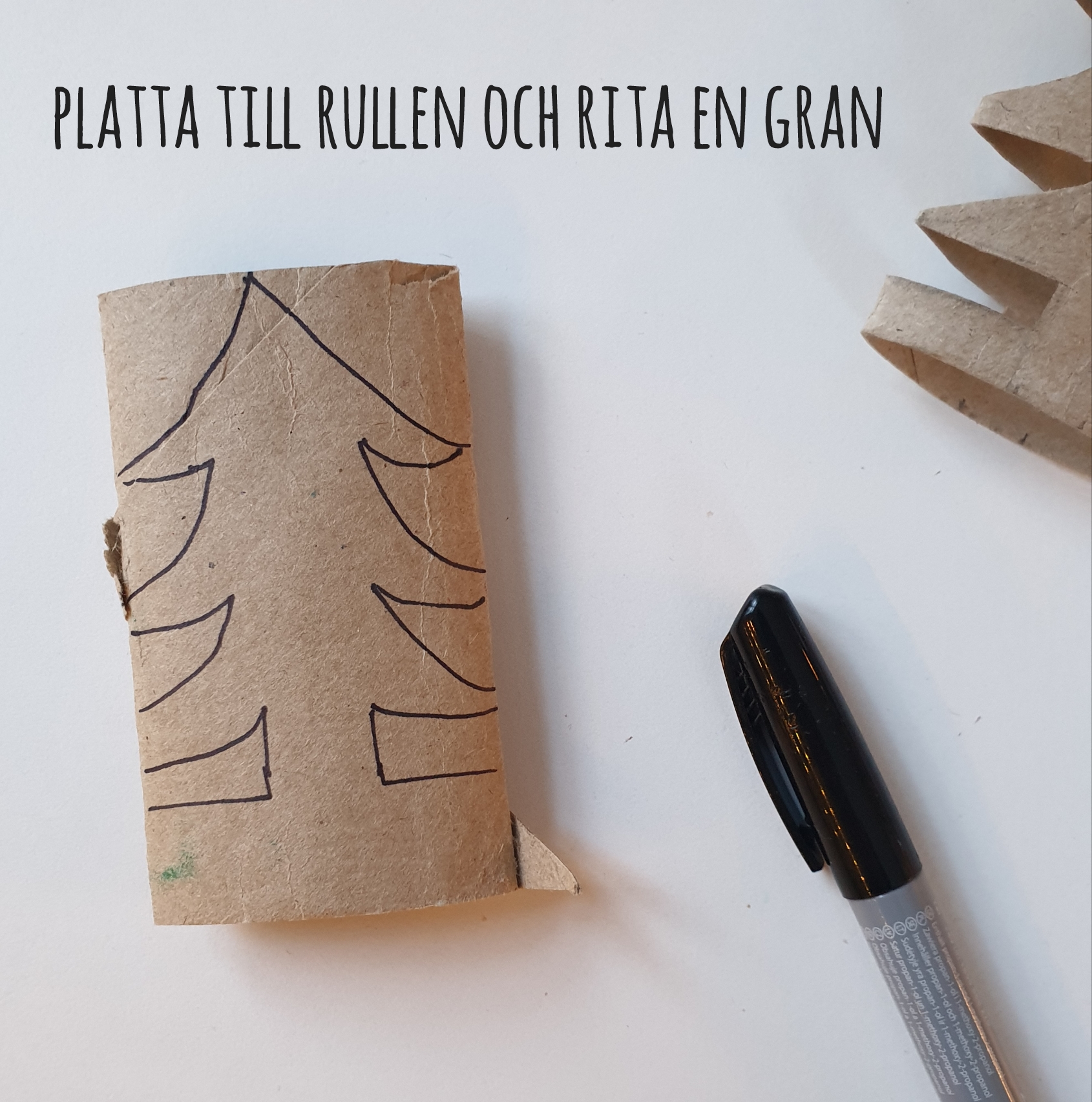 Julpyssel av toarullar :: Pysselmorgon