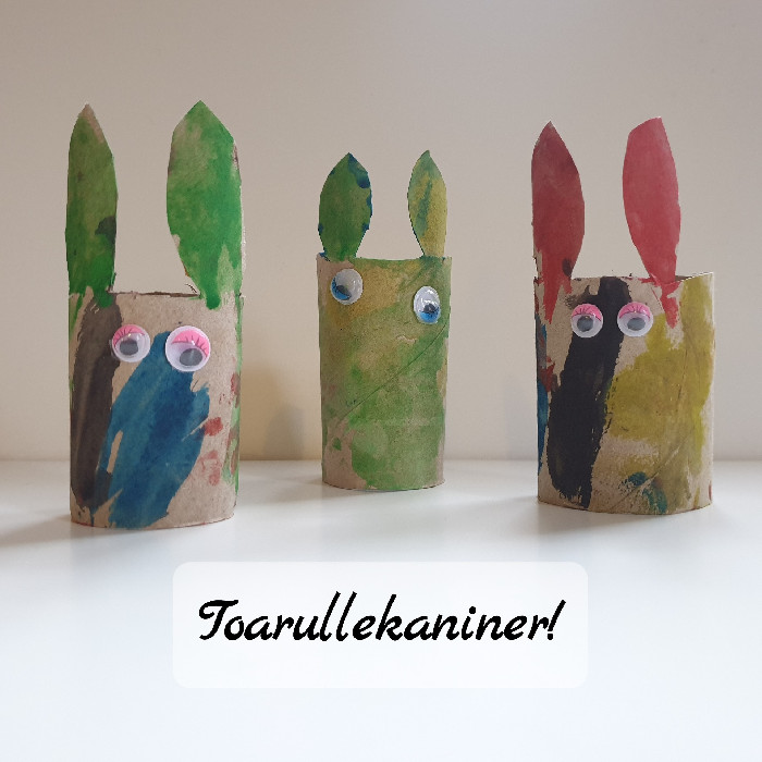 4 enkla påskpyssel med toarullar – återbruk för barn