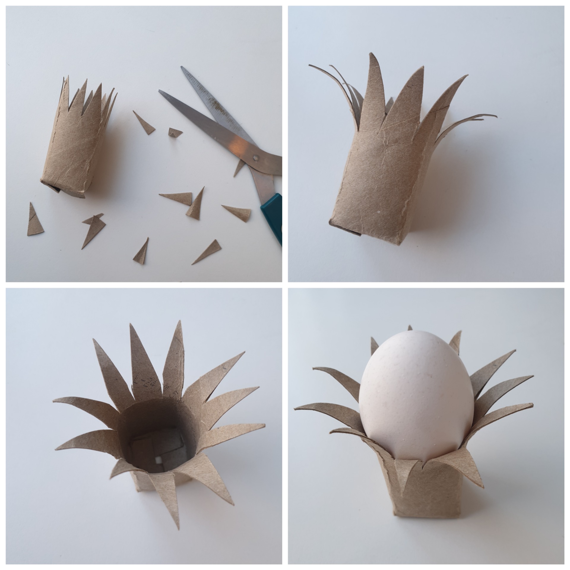 4 enkla påskpyssel med toarullar – återbruk för barn